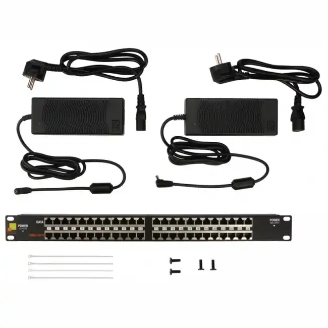 Патч-панель LANMASTER LAN-PP24-POE/A2 (24 порта, Cat. 5e) - Politech